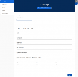 Tom pokonferencyjny: Dane podstawowe – Polska Bibliografia Naukowa