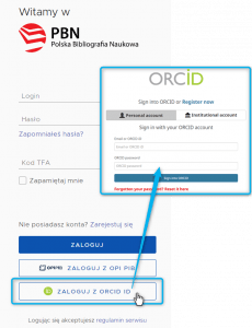 Logowanie z ORCID ID – Polska Bibliografia Naukowa